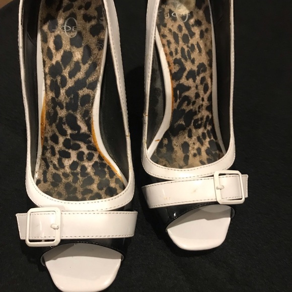 Joey O | Shoes | Joey O Black White Heels | Poshmark